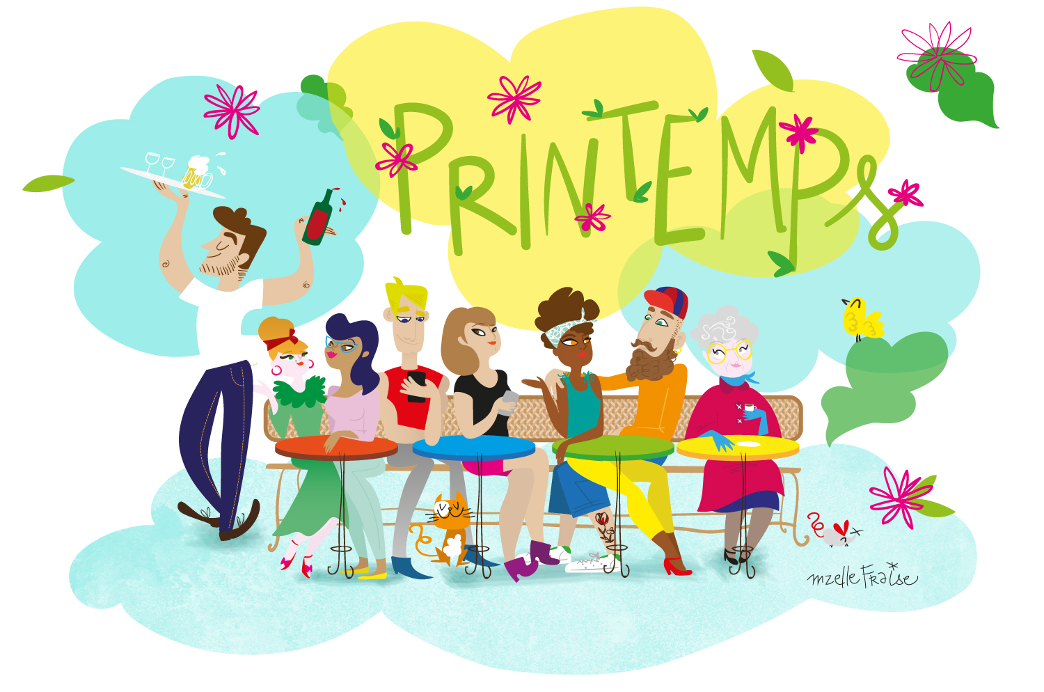 Printemps - Mzelle Fraise illustratrice